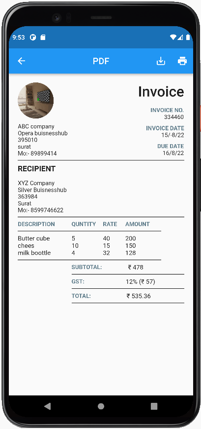 GitHub - ParthShiyani/Invoice_Generator