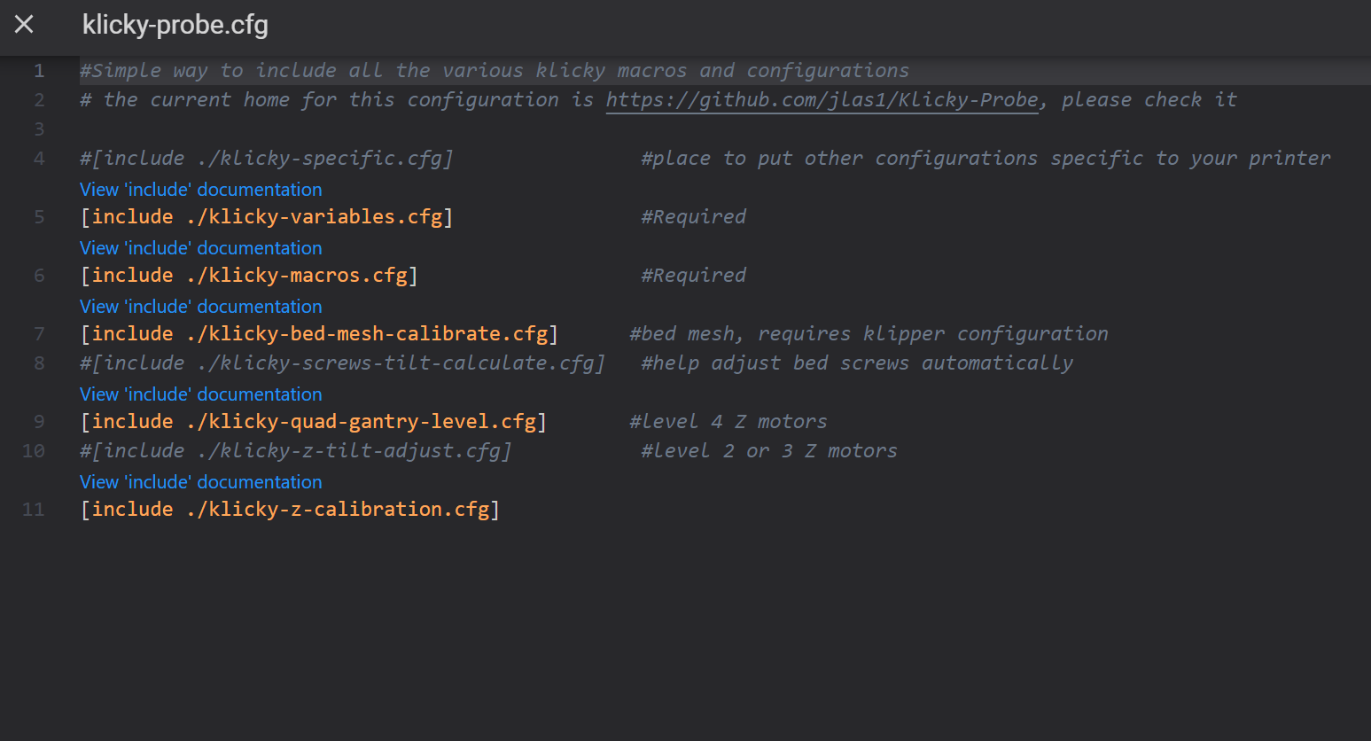 (section 'z_calibration' is not a valid config section) Recently encountered after upgrading ...