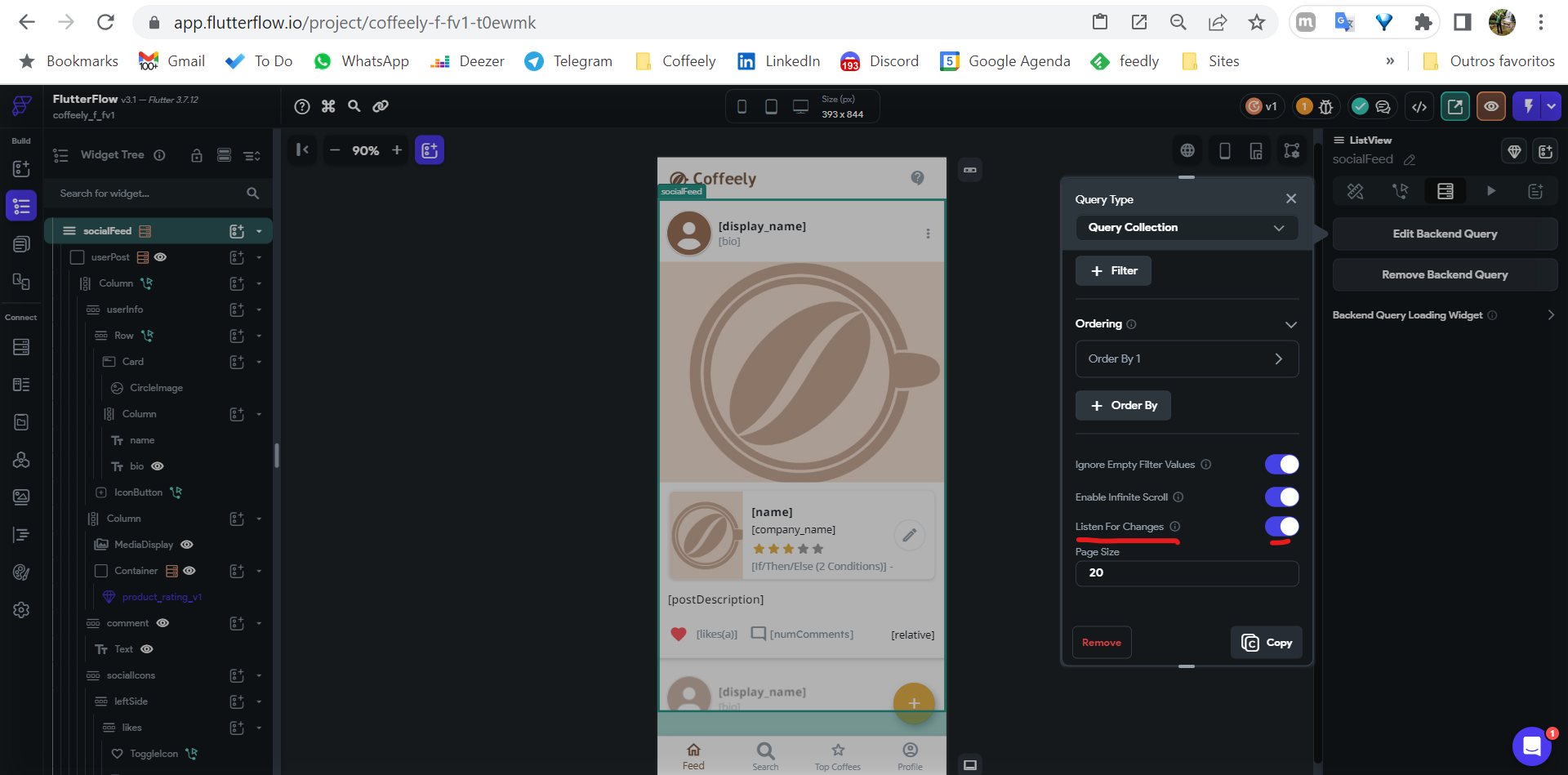 "Listen for changes" toggle doesn't allow to update the ListView when the user reopens the app ...