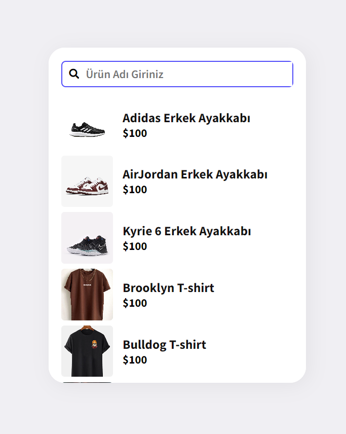 GitHub - AbdulkadirAydemir/Product-Search-Filter: Ürün Arama Barı