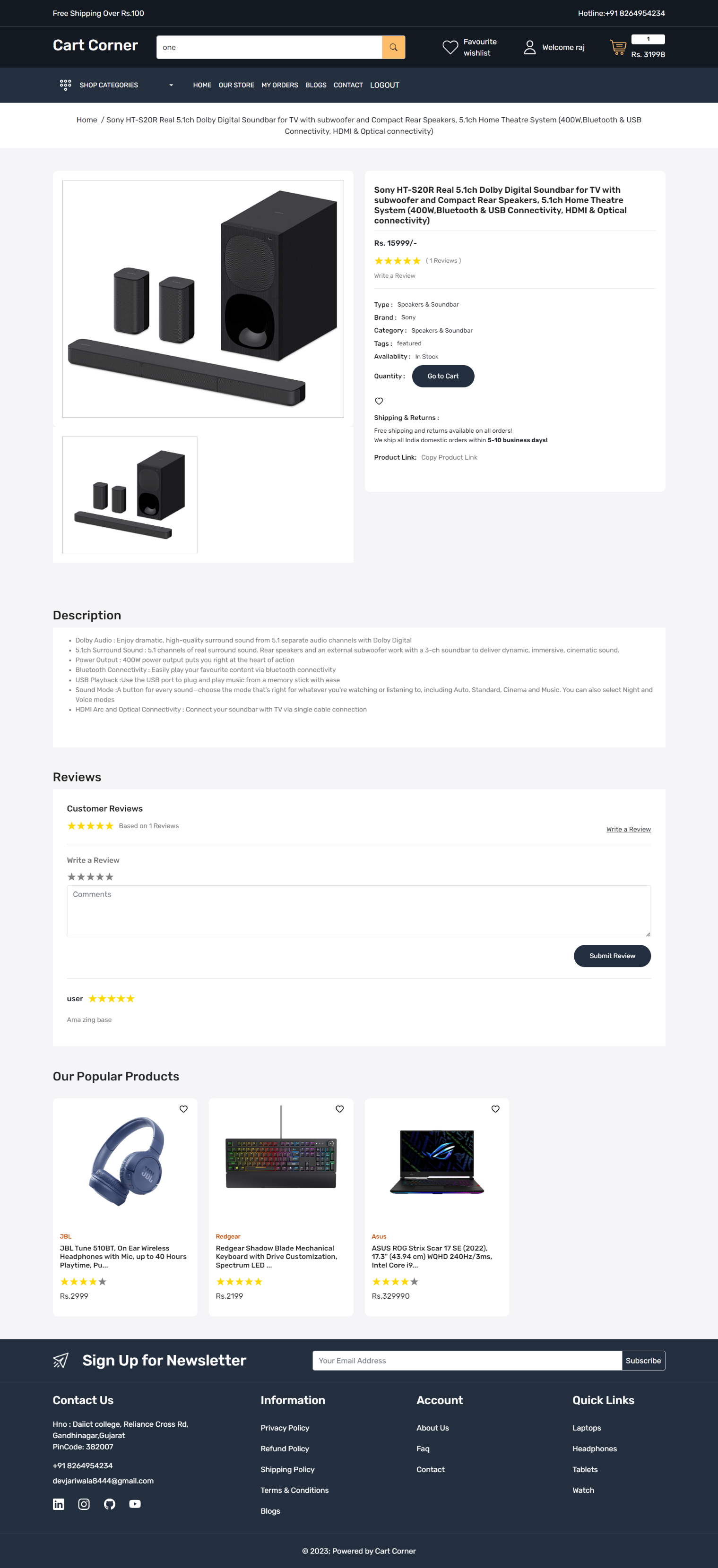 GitHub - DevJariwala5/Full_MERN_Stack_Ecommerce_Project: Developed a ...
