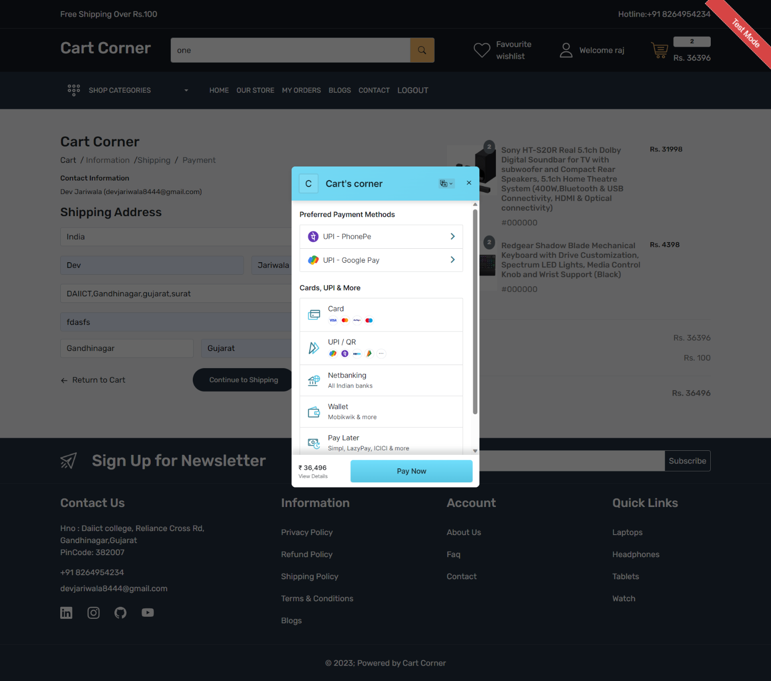 GitHub - DevJariwala5/Full_MERN_Stack_Ecommerce_Project: Developed a MERN-based e-commerce ...