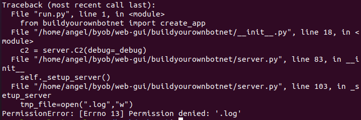BYOB fails to start because of "unbound_message" error · Issue #604 · malwaredllc/byob · GitHub