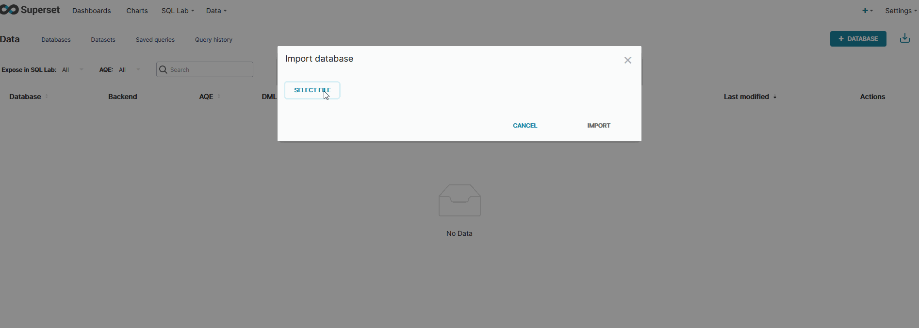 Import Database Also Imports Examples Database · Issue 18667 · Apache Superset · Github