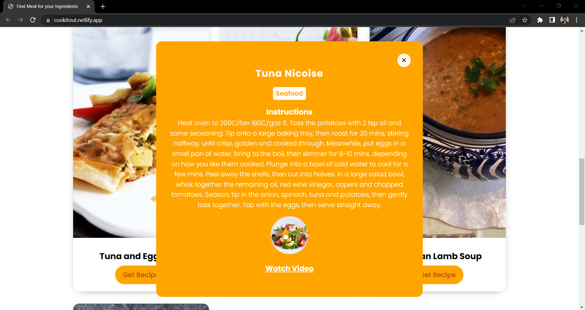 GitHub - harver2001/Recipe-App: Use of API. Fetches recipe details and ...