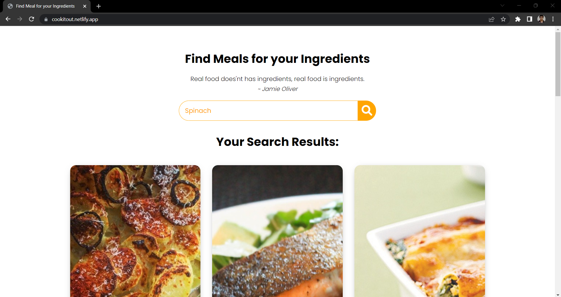 GitHub - harver2001/Recipe-App: Use of API. Fetches recipe details and ...