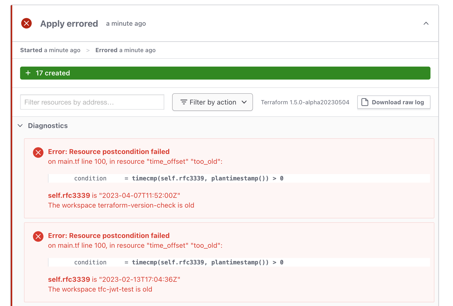 Use plantimestamp() function · Issue #1 · hashi-strawb/terraform-workspace-age-check · GitHub