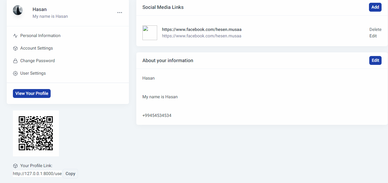 GitHub - hsmyv/Laravel-MMCard: Publish social medias profiles by Scan ...