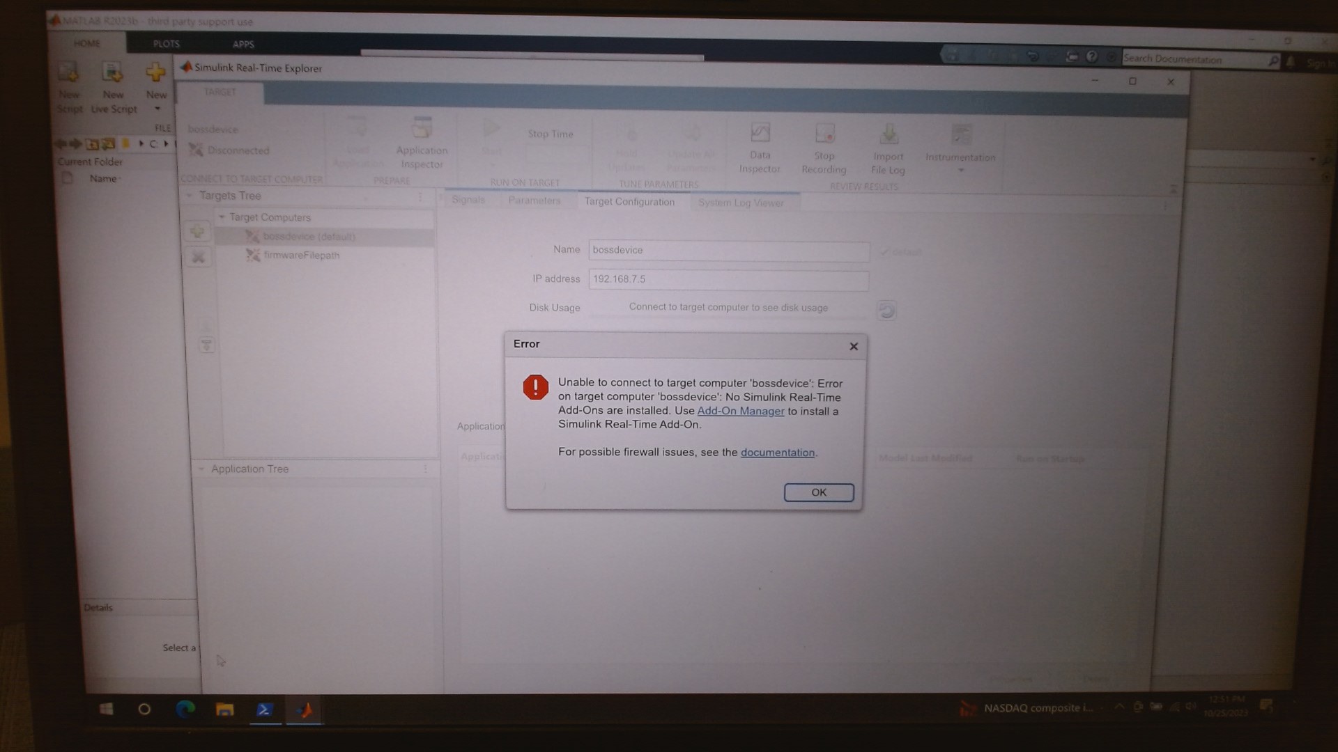 Unable to connect to targer computer. · Issue #40 · sync2brain/bossdevice-api-matlab · GitHub
