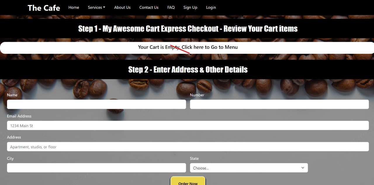 Enhance the checkout page, · Issue #25 · Open-Source-Chandigarh/Cafe-Management · GitHub