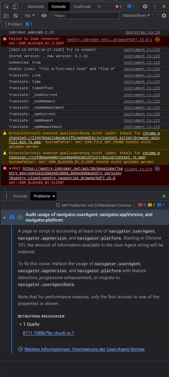 Error in GUI · Issue #1822 · ioBroker/ioBroker.admin · GitHub