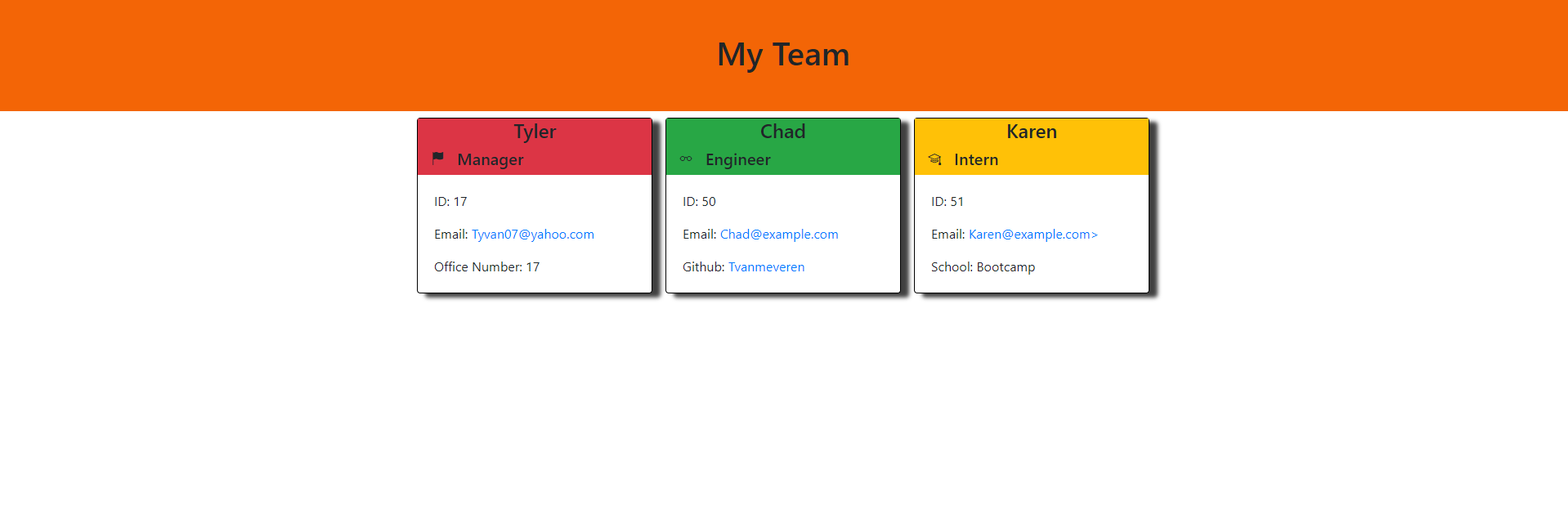Github Tvanmeveren Team Profile Generator