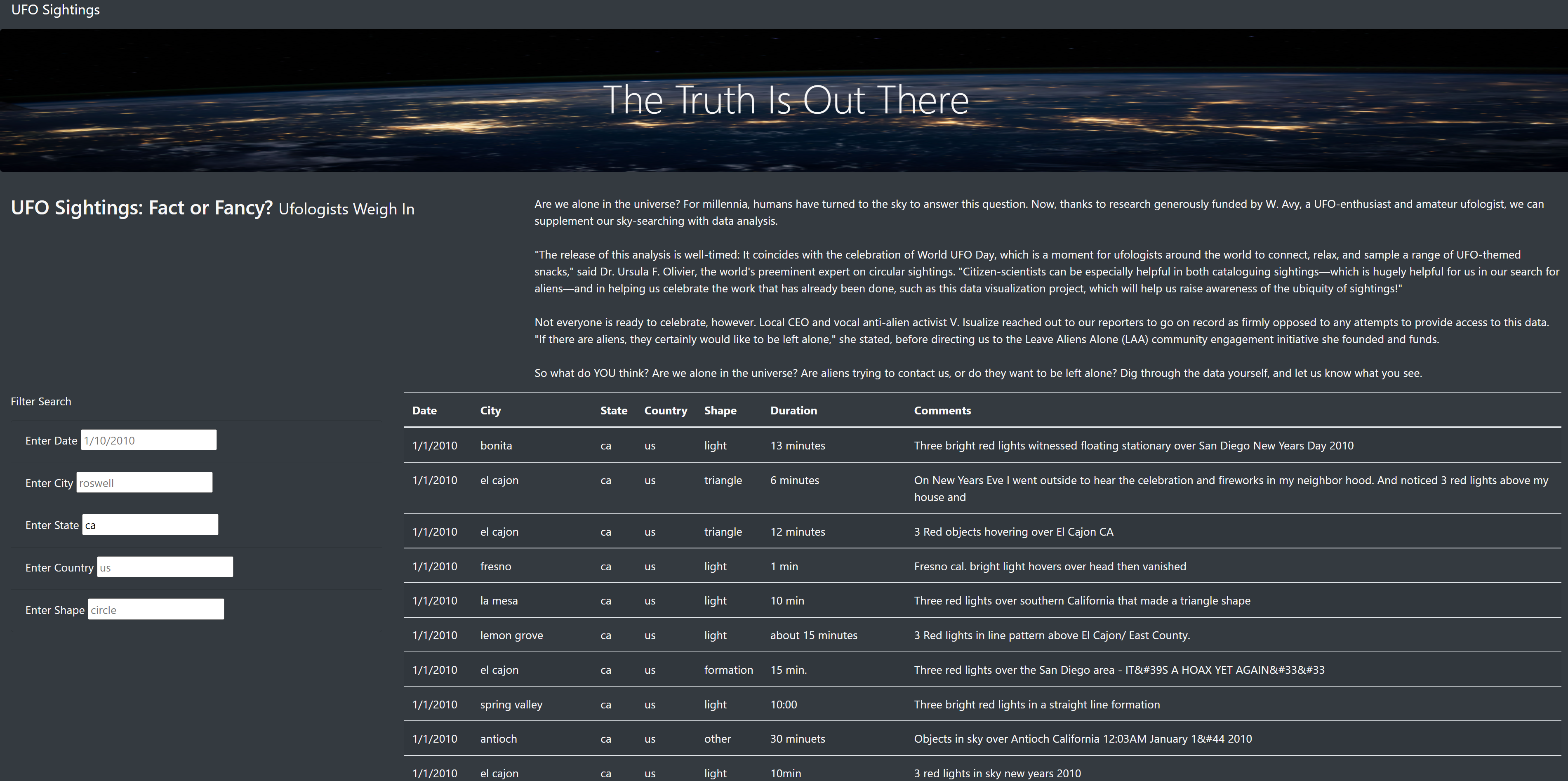GitHub - Kenner82/UFOs