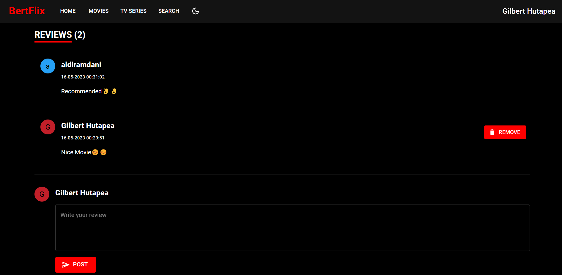 GitHub - berthutapea/mern-movie: BertFlix "MERN MOVIE" (MongoDB, Express, React & Nodejs)
