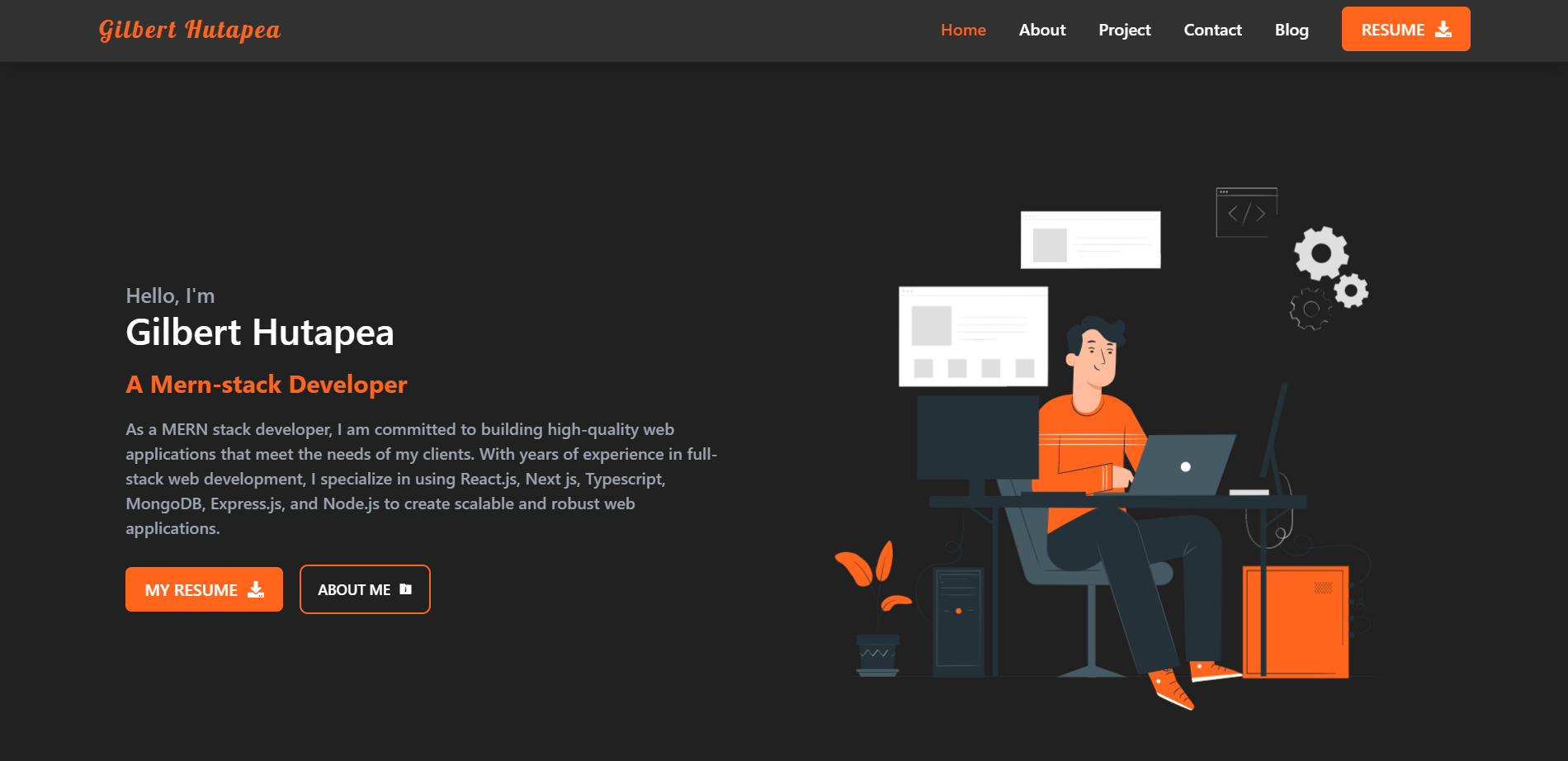 GitHub - berthutapea/berthutapea-portfolio: Gilbert Hutapea | Portfolio ( MERN Stack Developer ...