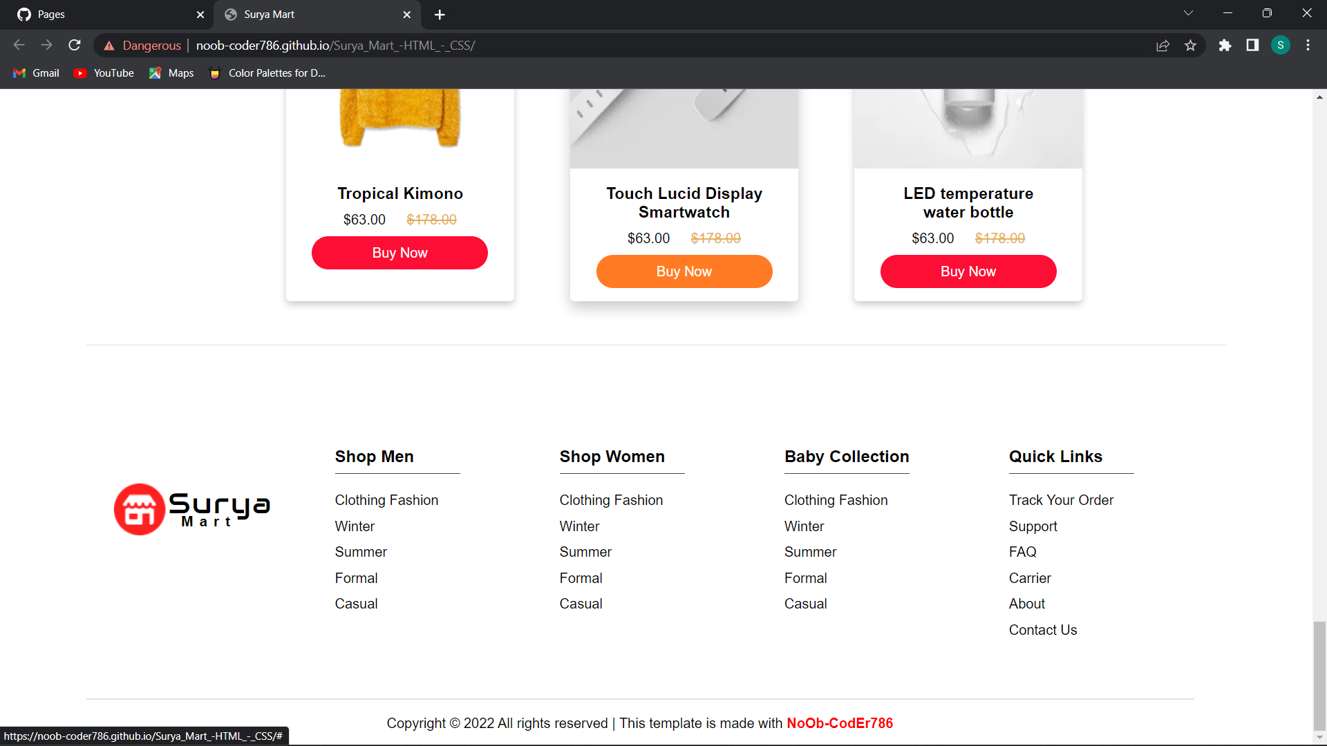 GitHub - NoOb-CodEr786/Surya_Mart_-HTML_-_CSS: Hello I am a new WEB ...