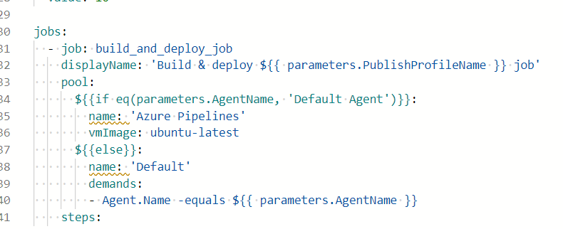 Publish using webdeploy options are supported only when using Windows agent even though my ...