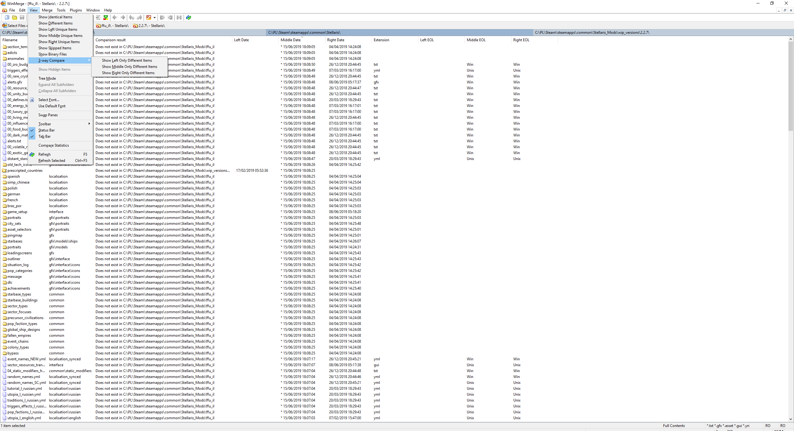 WinMerge 3-Way Compare Bugs: Always Shows Unique Items. · Issue #154 ...