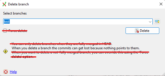 Reduce confirmations when deleting branch · Issue #5771 · gitextensions/gitextensions · GitHub