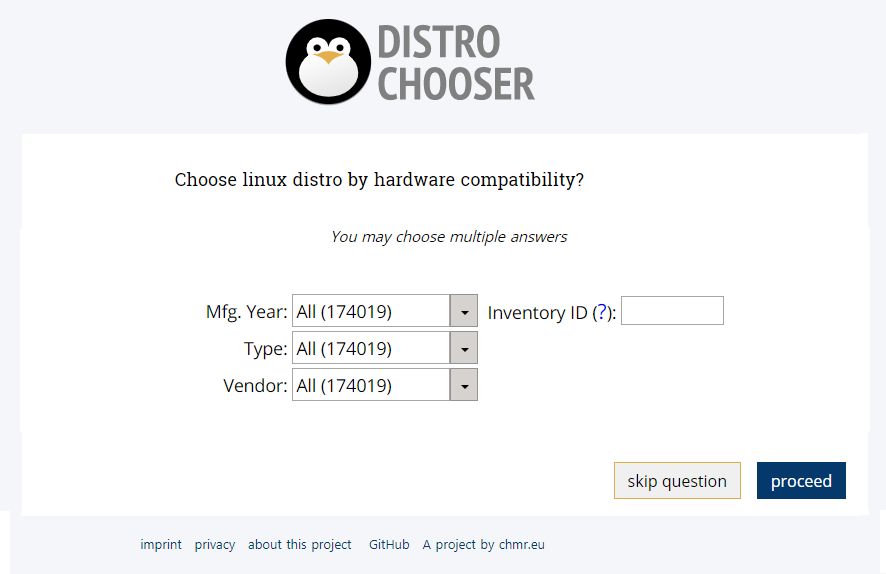 [Suggestion] choose linux distro by hardware compatibility or well ...