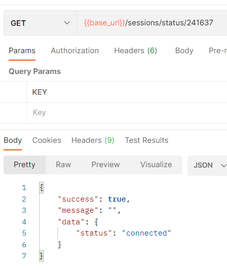 newly created session returns as connected even without being · Issue ...
