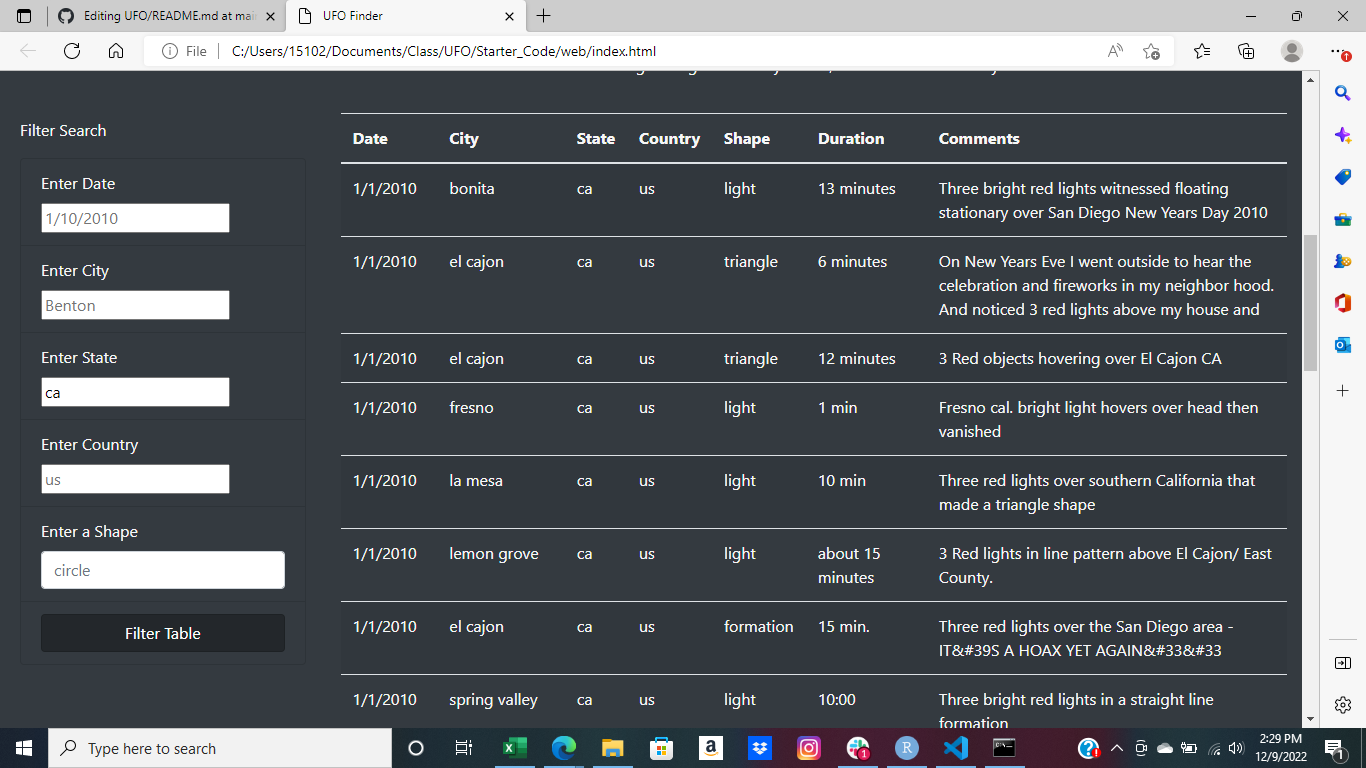 GitHub - dnobles510/UFO