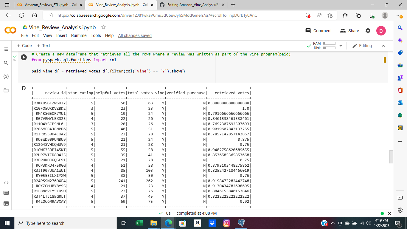 GitHub - dnobles510/Amazon_Vine_Analysis
