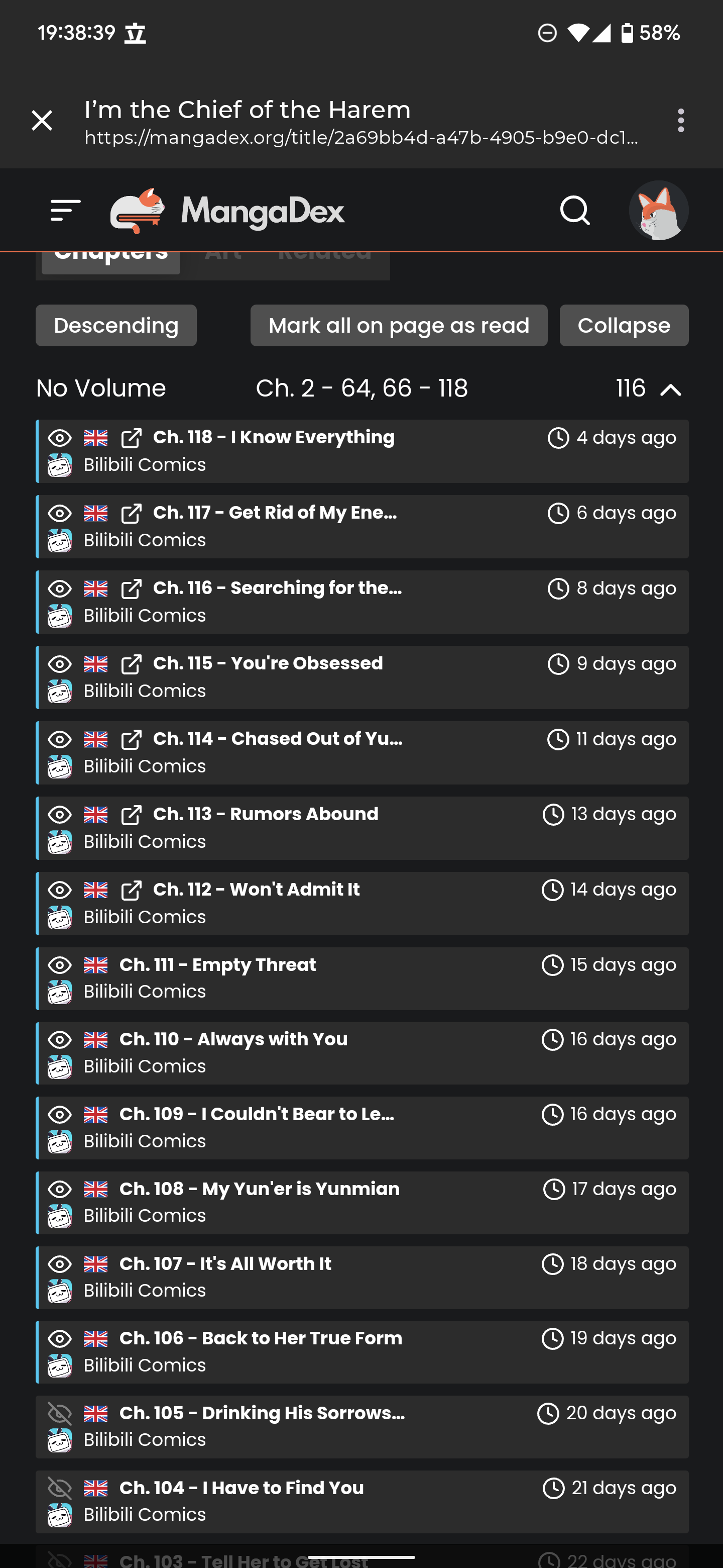 Bili Bili chapters fail to open · Issue #872 · nekomangaorg/Neko · GitHub