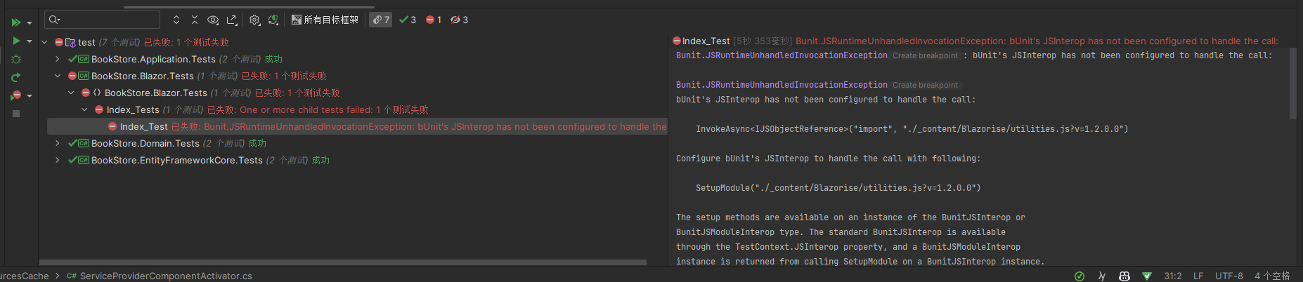Blazortest Failed · Issue 17997 · Abpframeworkabp · Github