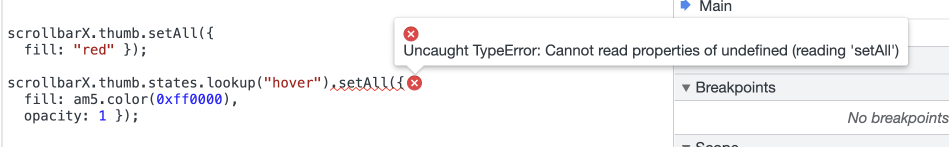 How to set scrollbar thumb hover color? · Issue #604 · amcharts/amcharts5 · GitHub