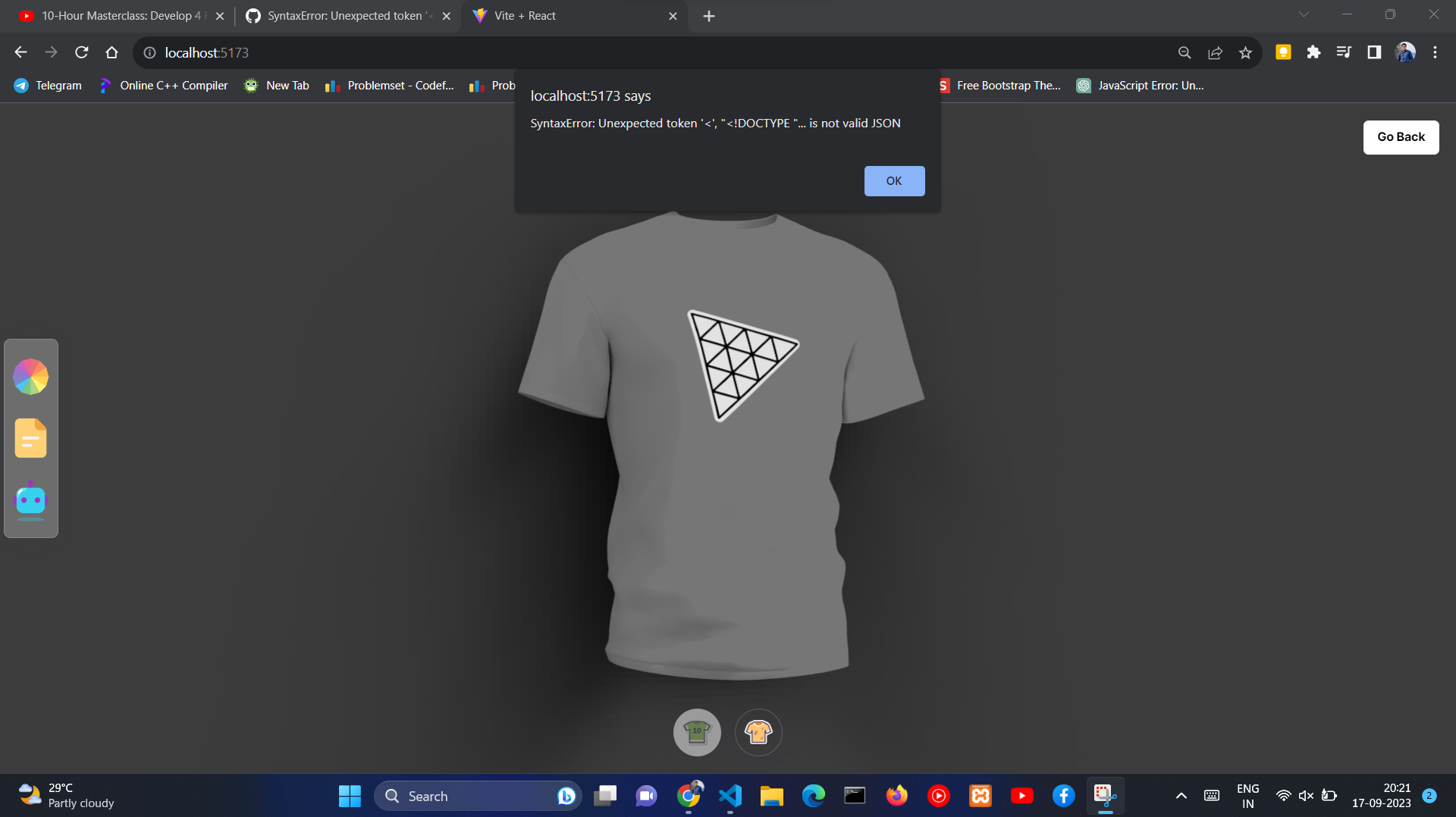 SyntaxError: Unexpected token