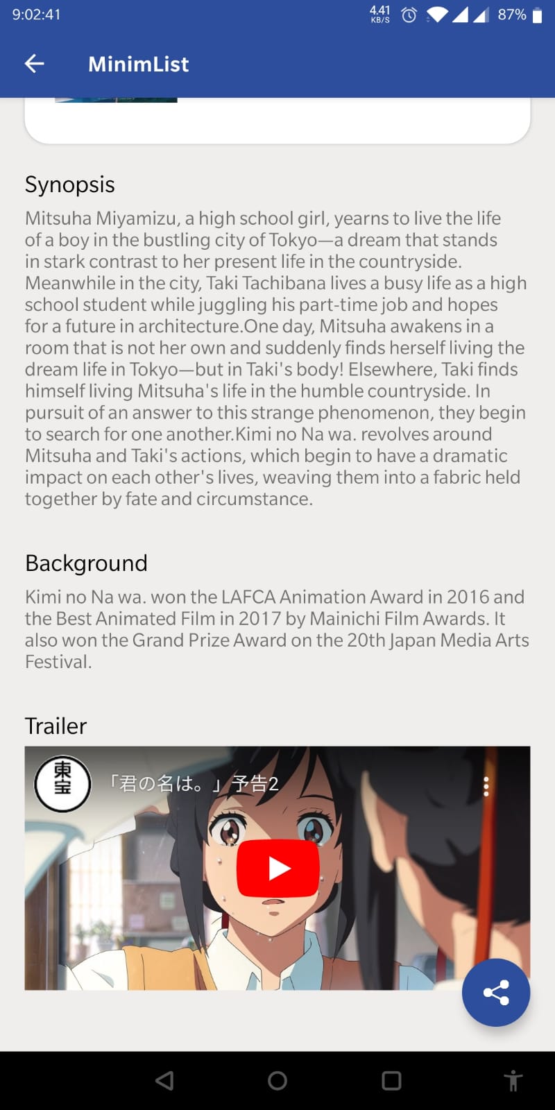 GitHub - vsh2607/MinimList: a MyAnimeList imitation app for Dicoding ...