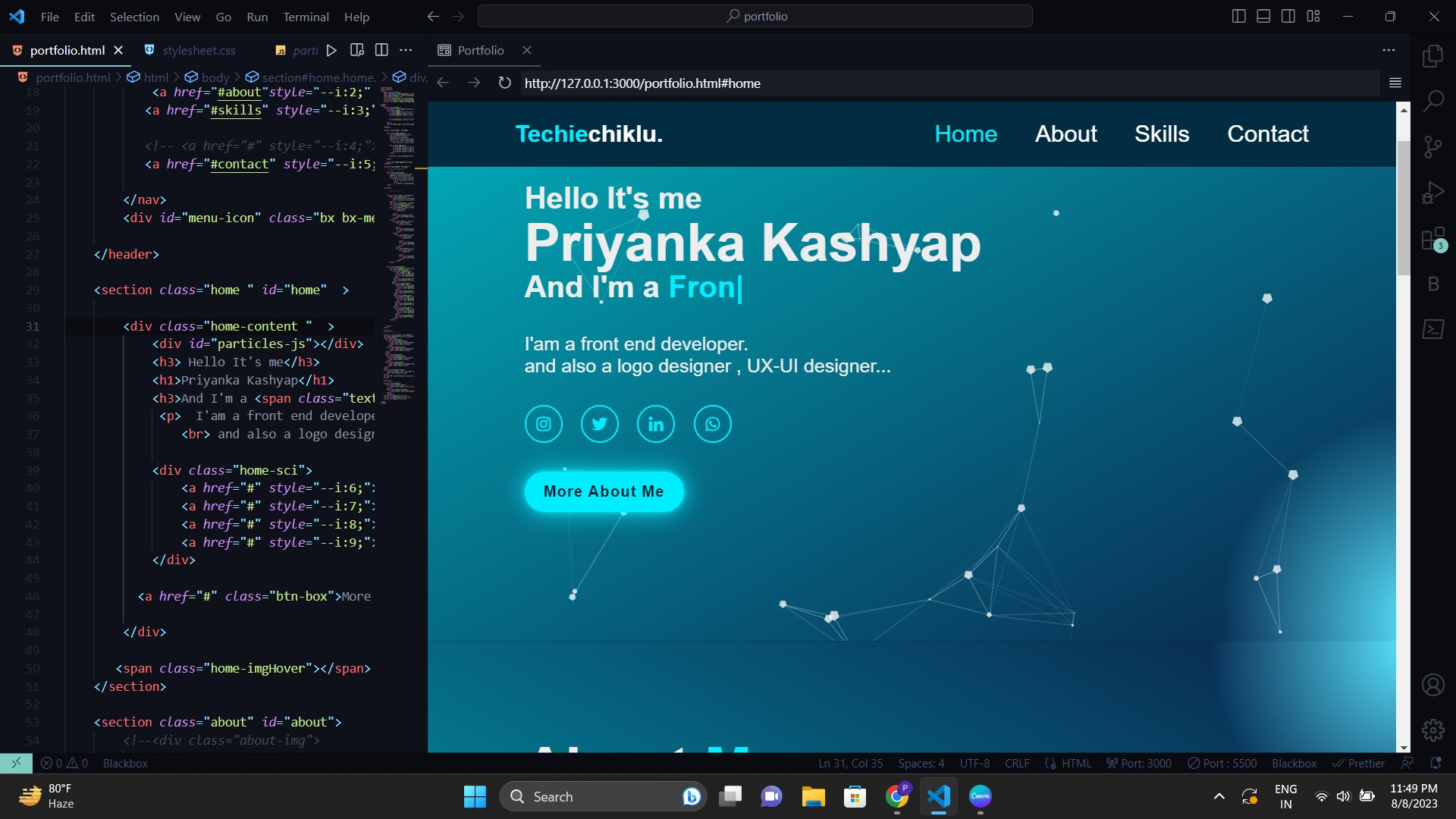 GitHub - priyanka-ka/Techiechiklu-portfolio