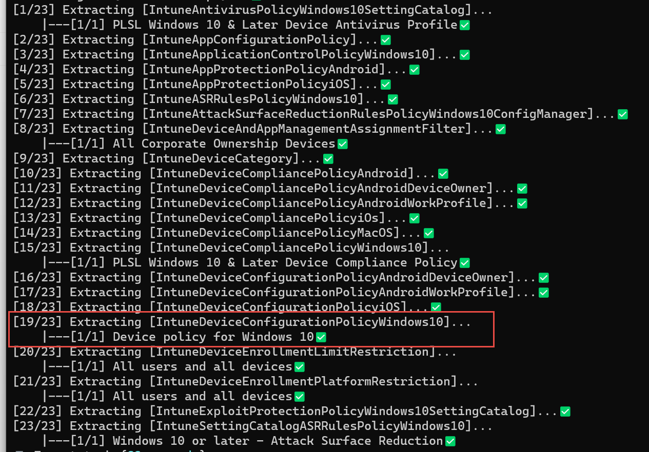 Exporting Configuration Profiles Intune Workload · Issue #2198 · microsoft/Microsoft365DSC · GitHub