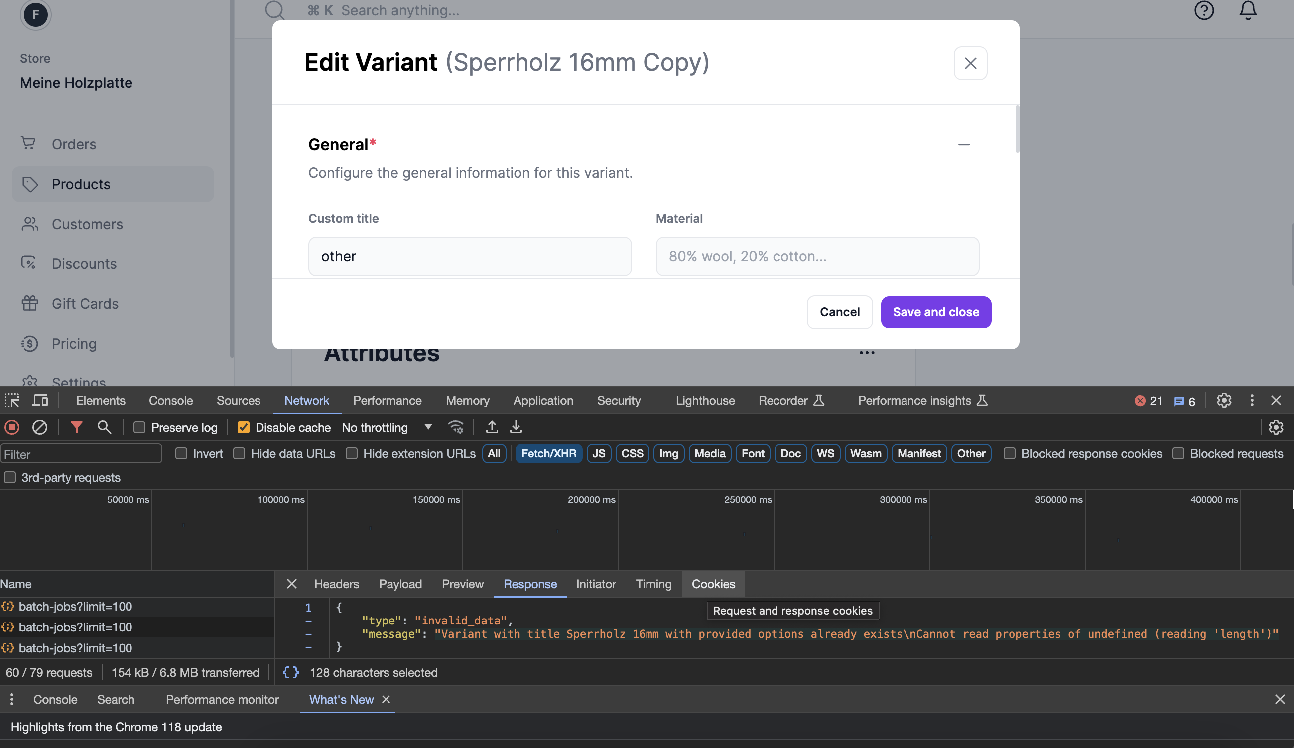 Adding A Second Variant Responds With A 400 · Issue 5495 · Medusajsmedusa · Github