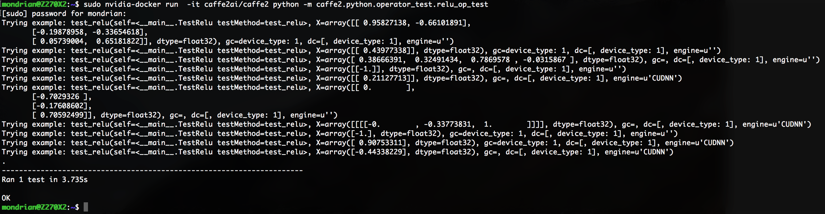 no support GPU warning on tutorial with nvidia-docker · Issue #1895 · facebookarchive/caffe2 ...