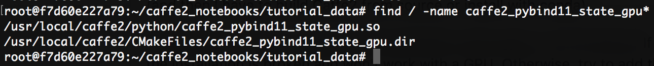 no support GPU warning on tutorial with nvidia-docker · Issue #1895 · facebookarchive/caffe2 ...