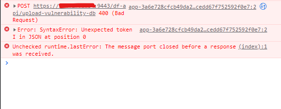 Upload Vulnerabilty Database Issue · Issue 557 · Deepfence