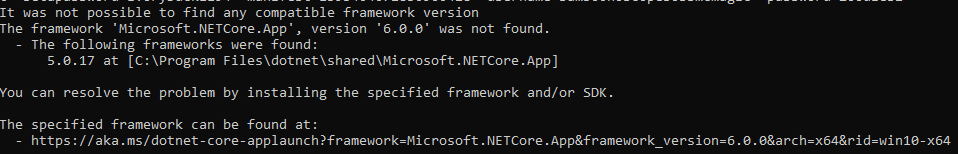 "It was not possible to find any compatible framework version" · Issue #351 · SteamRE ...