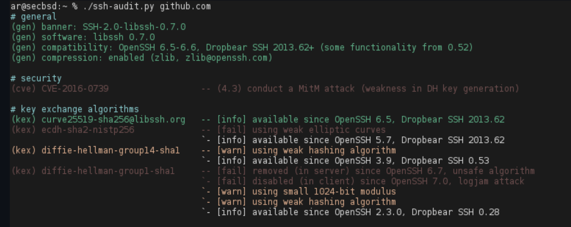 [addtool] ssh-audit · Issue #559 · gwen001/offsectools_www · GitHub