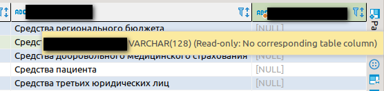 Read-only: No Corresponding table column · Issue #11891 · dbeaver/dbeaver · GitHub