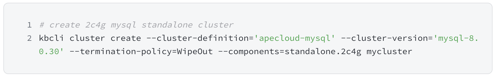 [Features] Add class definitions of database cluster · Issue #984 · apecloud/kubeblocks · GitHub
