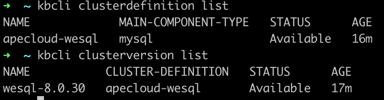 [BUG] change wesql name to be consistent with the document · Issue #1049 · apecloud/kubeblocks ...