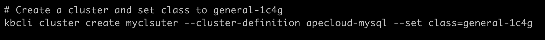 [BUG] cluster vscale command add class examples · Issue #2585 · apecloud/kubeblocks · GitHub