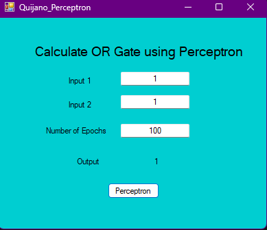 GitHub - SeanVenz/Perceptron: Using Perceptron Algorithm to predict OR ...