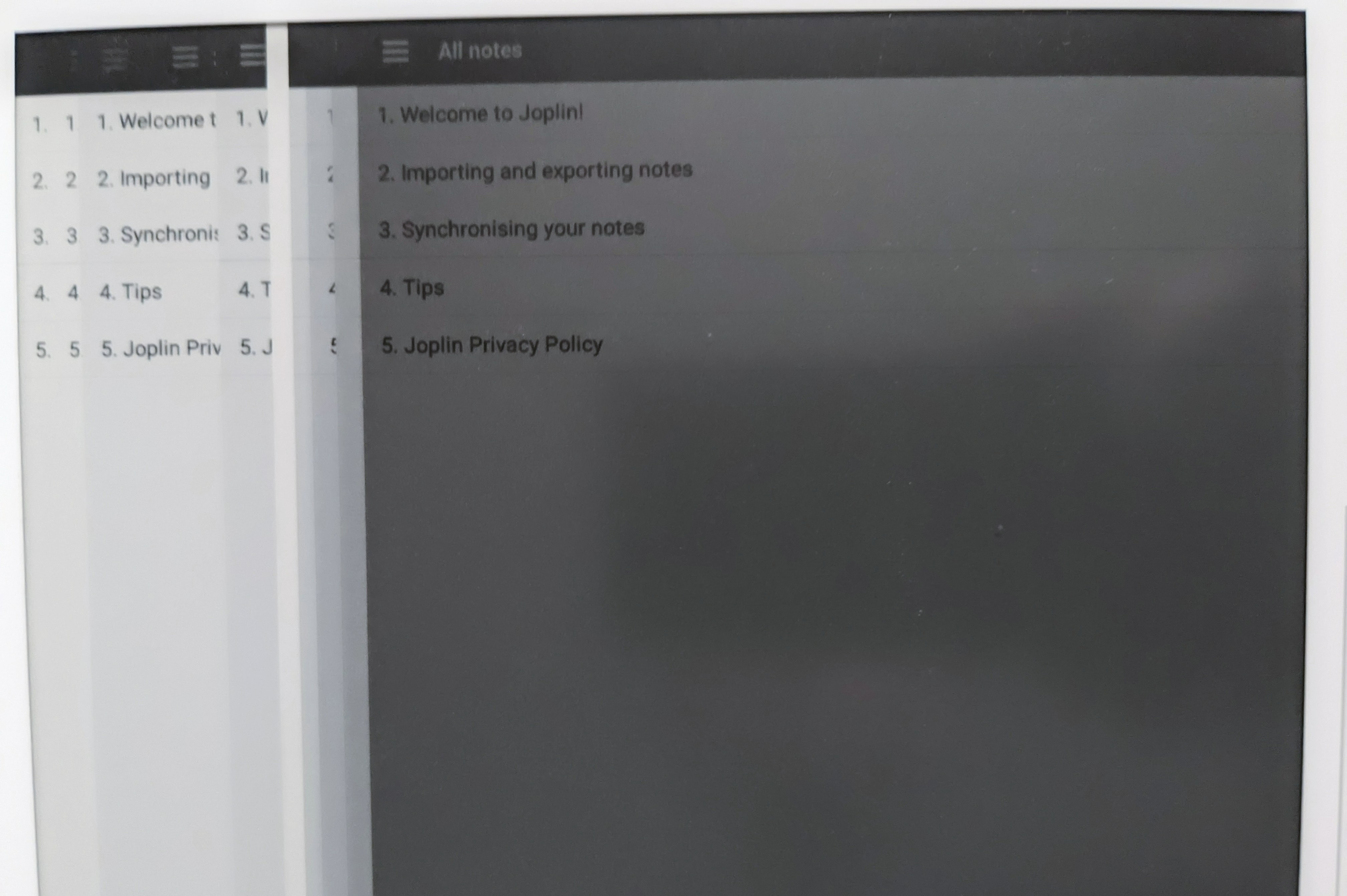 Rendering issues on an e-ink screen due to animations · Issue #8132 · laurent22/joplin · GitHub