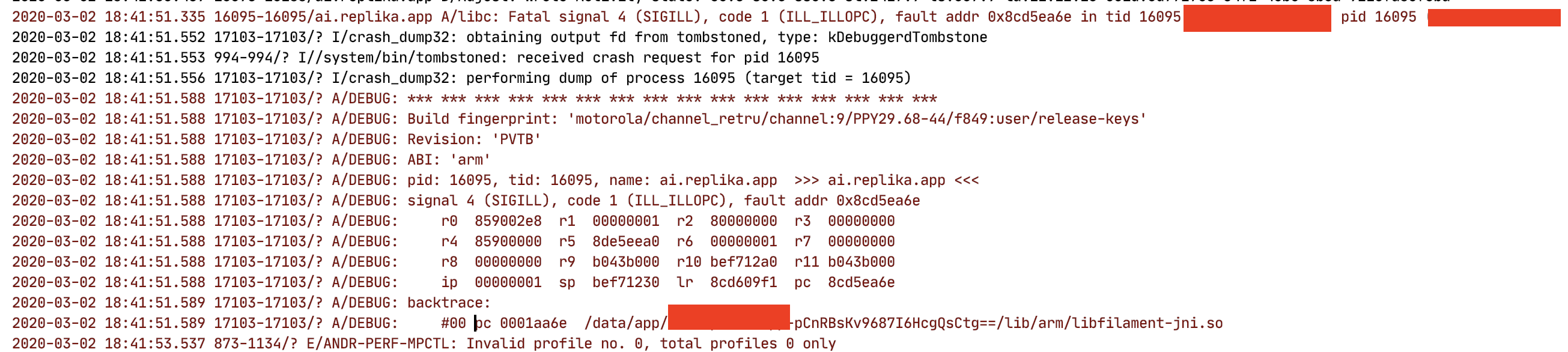 Filament crash when using Motorola Moto G7 Play · Issue #2197 · google ...
