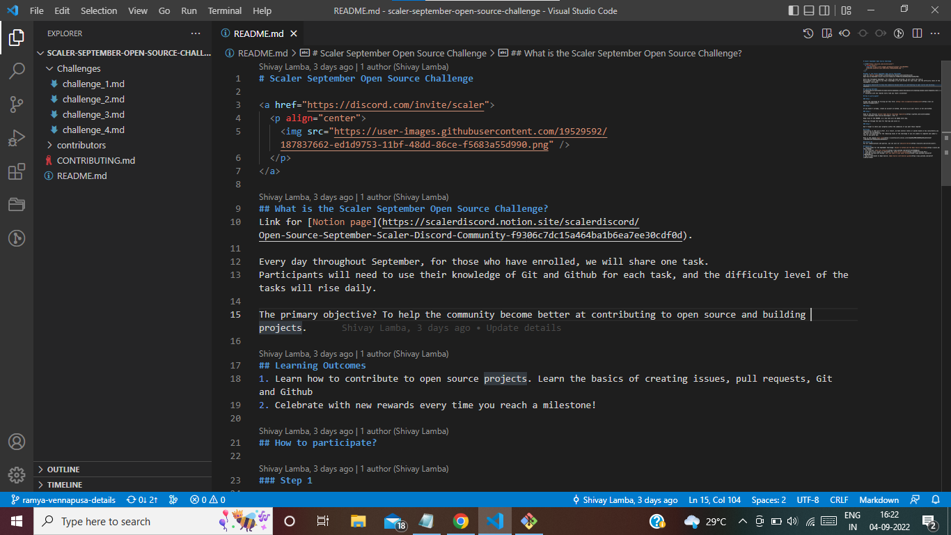 Challenge 1: Vennapusa Ramya · Issue #35 · scaleracademy/scaler-september-open-source-challenge ...