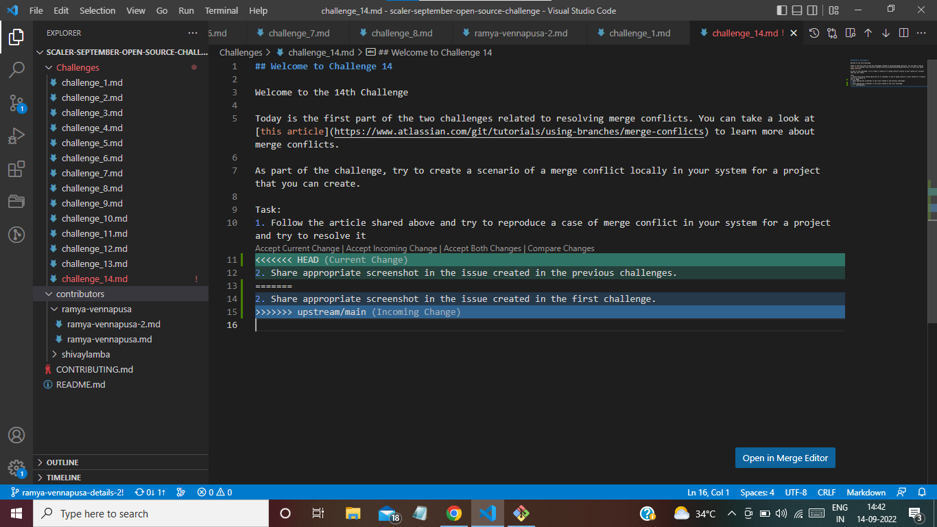Challenge 1: Vennapusa Ramya · Issue #35 · scaleracademy/scaler-september-open-source-challenge ...