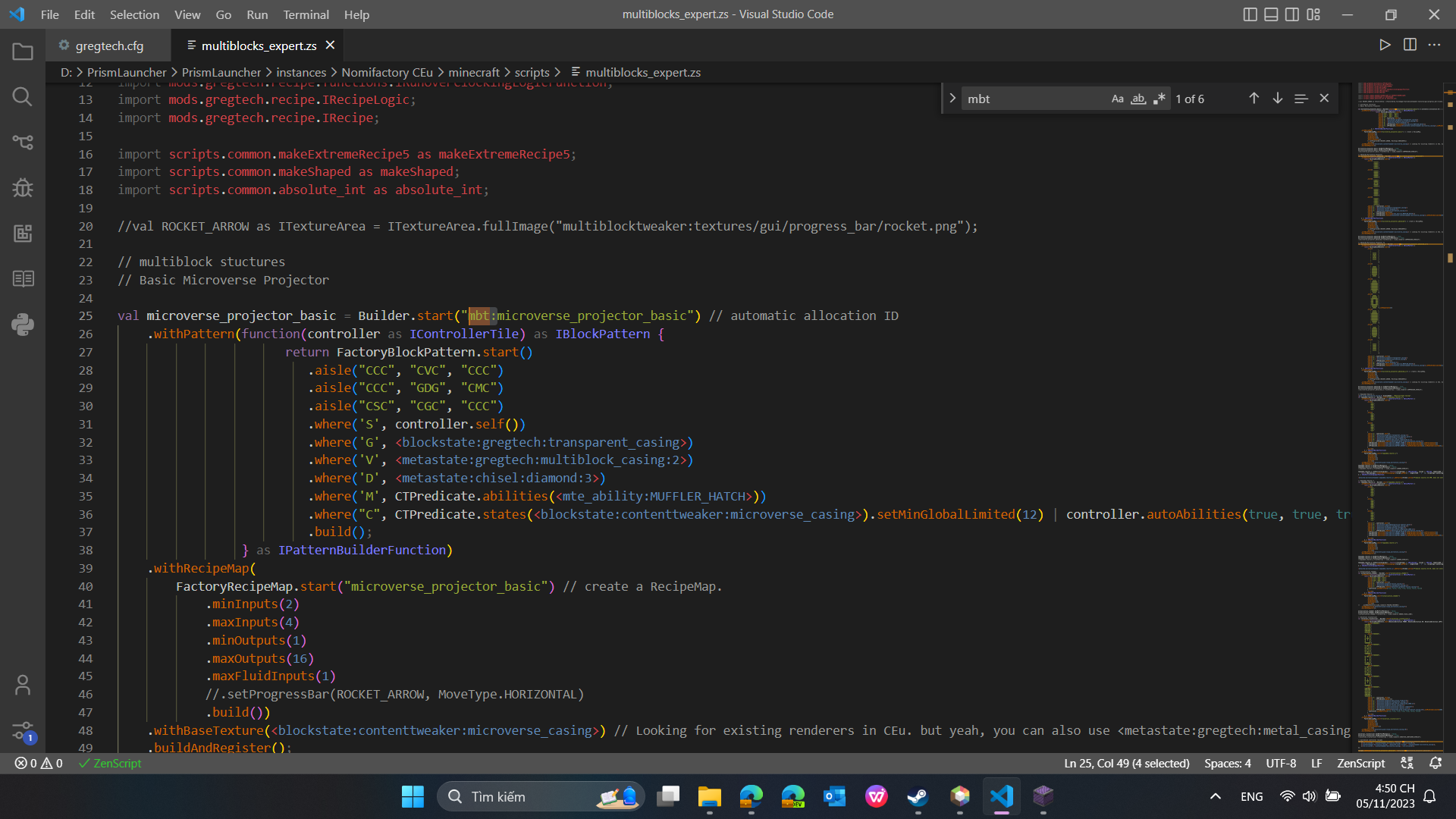Some issues with custom multiblock from Multiblock Tweaker · Issue #519 · Nomi-CEu/Nomi-CEu · GitHub